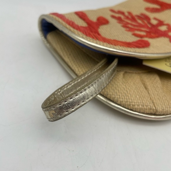 Felix Rey | Bags | Felix Rey Orange Coral And Rattan Clutch Purse ...